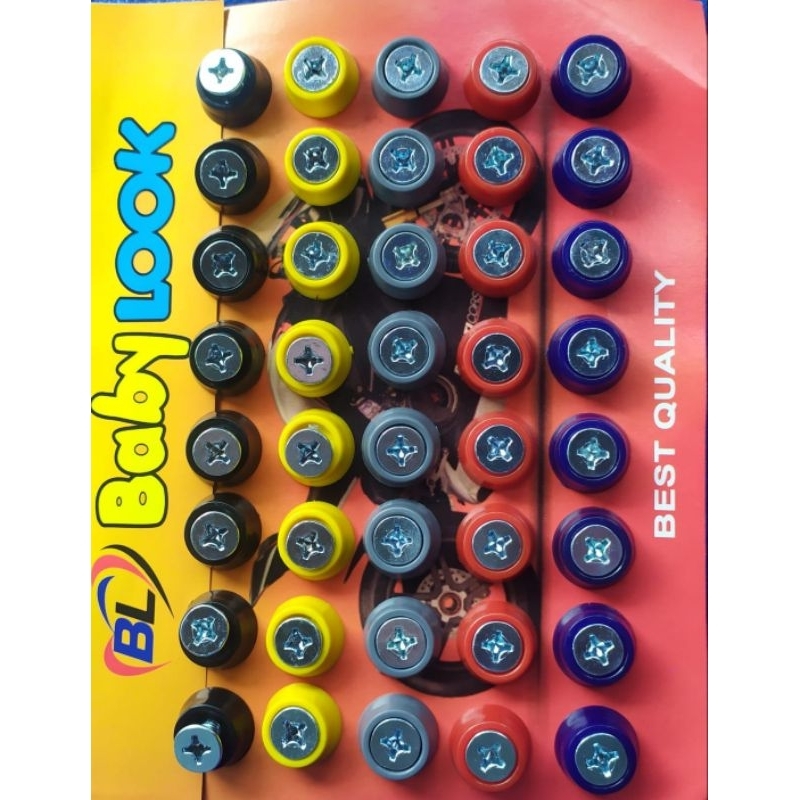 Jual baut obeng plat nomor DLL baut 10 per papan isi 40 pcs | Shopee ...