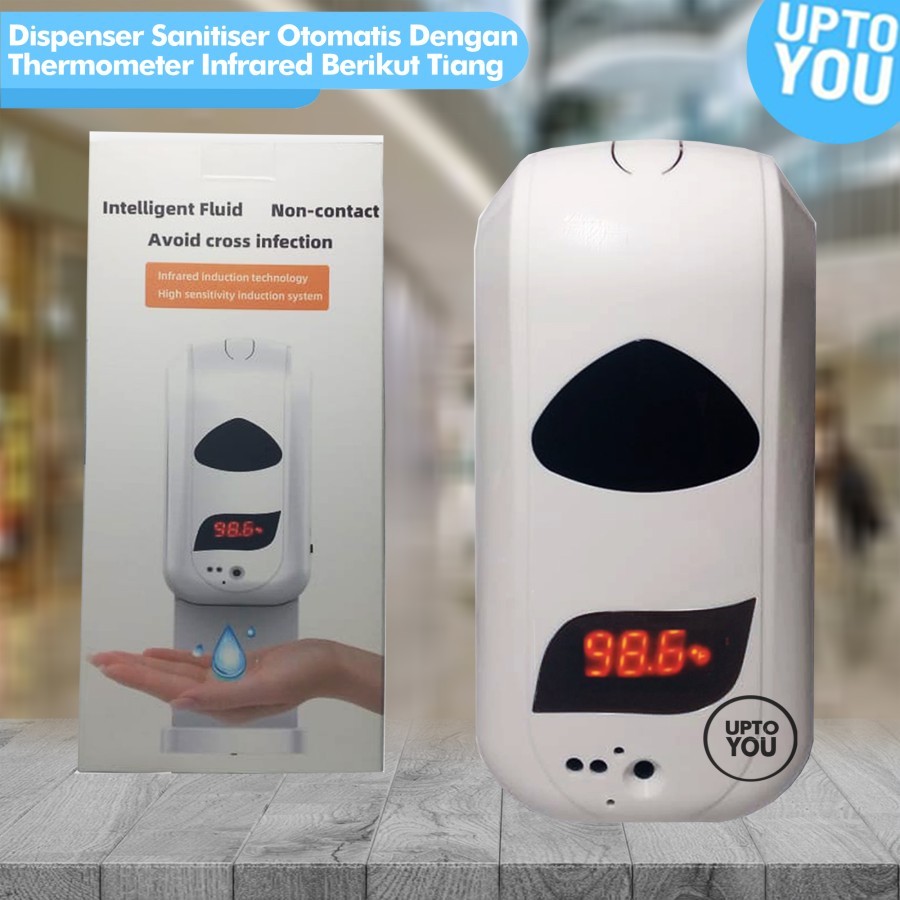 Jual Dispenser Sanitiser Otomatis Dengan Termometer Sensor Suhu ...