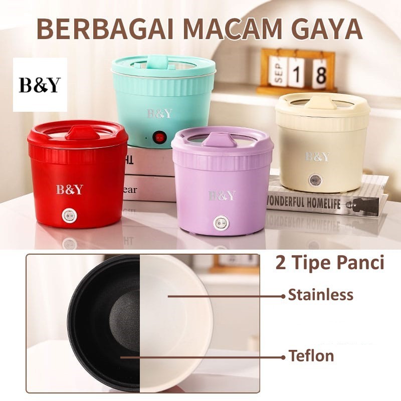 Jual Panci Masak Listrik Mini/ Panci Listrik Mini Teflon dan Stainless ...