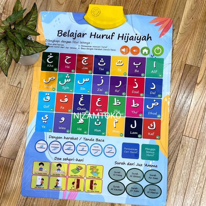 Jual Mainan Edukasi Poster Bersuara Belajar Baca Huruf Hijaiyah ...