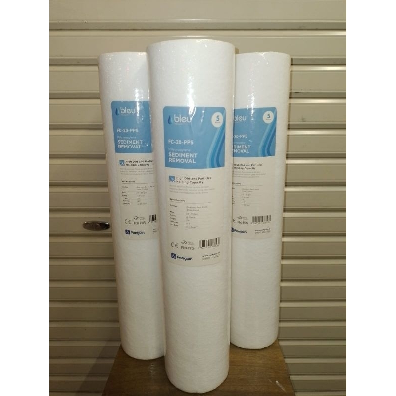 Jual Penguin Bleu Cartridge Filter Sedimen PP 20 inch FC-20-PP5 ...