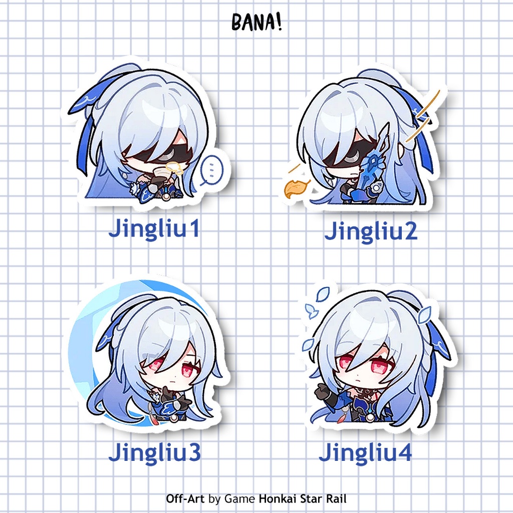Jual Stiker Honkai Star Rail JINGLIU Stiker Anime Bijian Vinyl ...