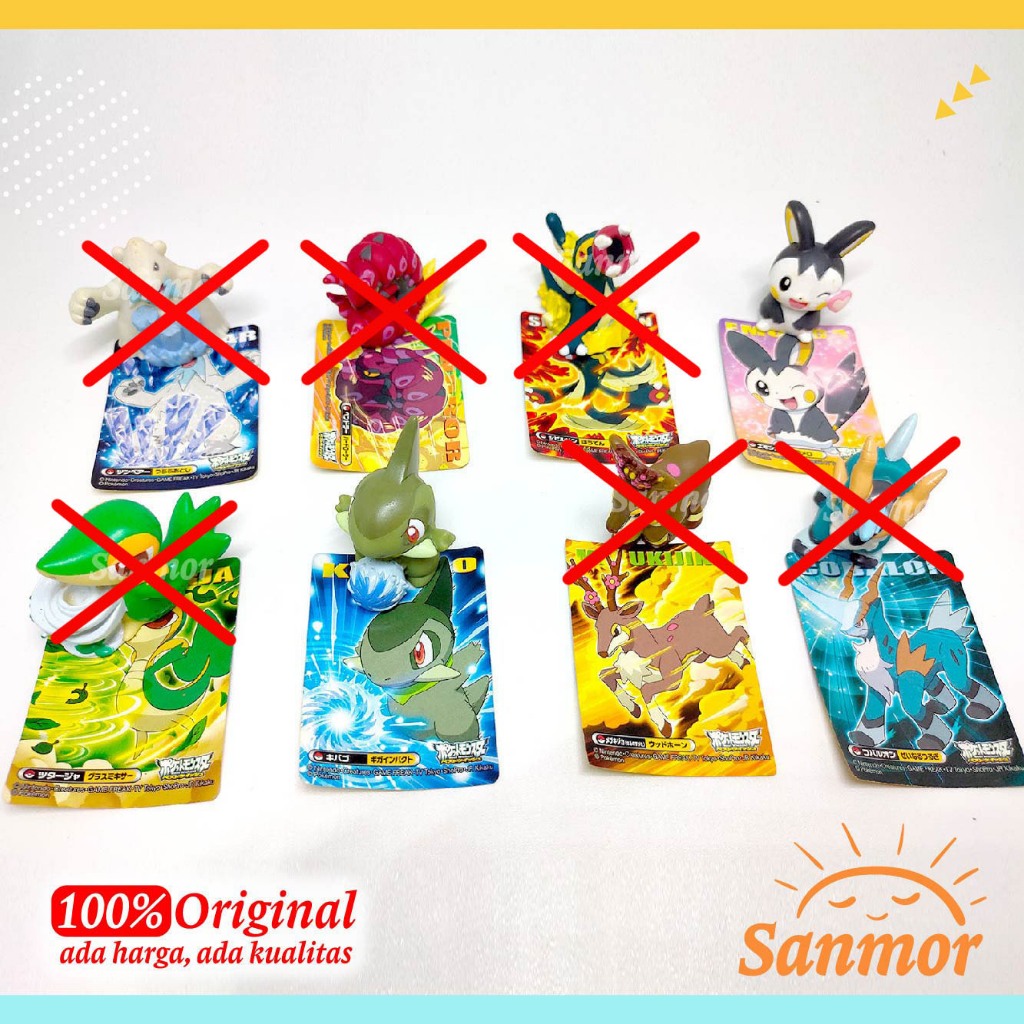 Jual Pokemon Finger Doll Figure Kartu Sticker Attack Motion Battle RARE ...