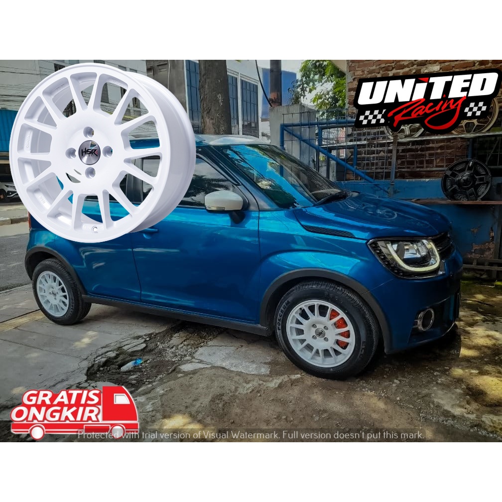 Jual Velg Mobil Rally Look Ring 15 HSR FE02 White Lubang PCD 4X100 ...