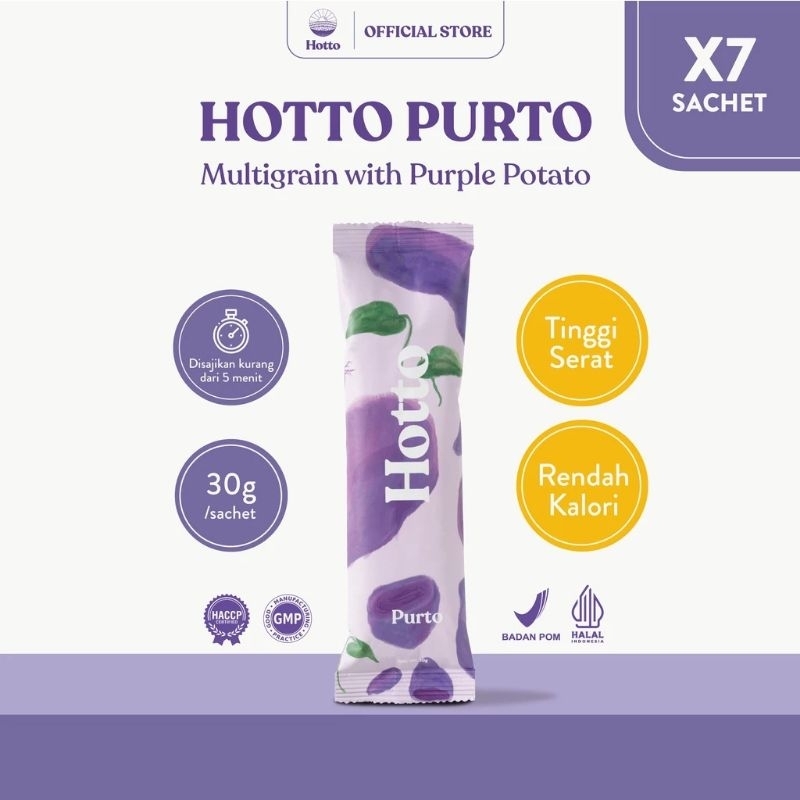 Jual Hotto purto multigrain 7 sachet | Shopee Indonesia
