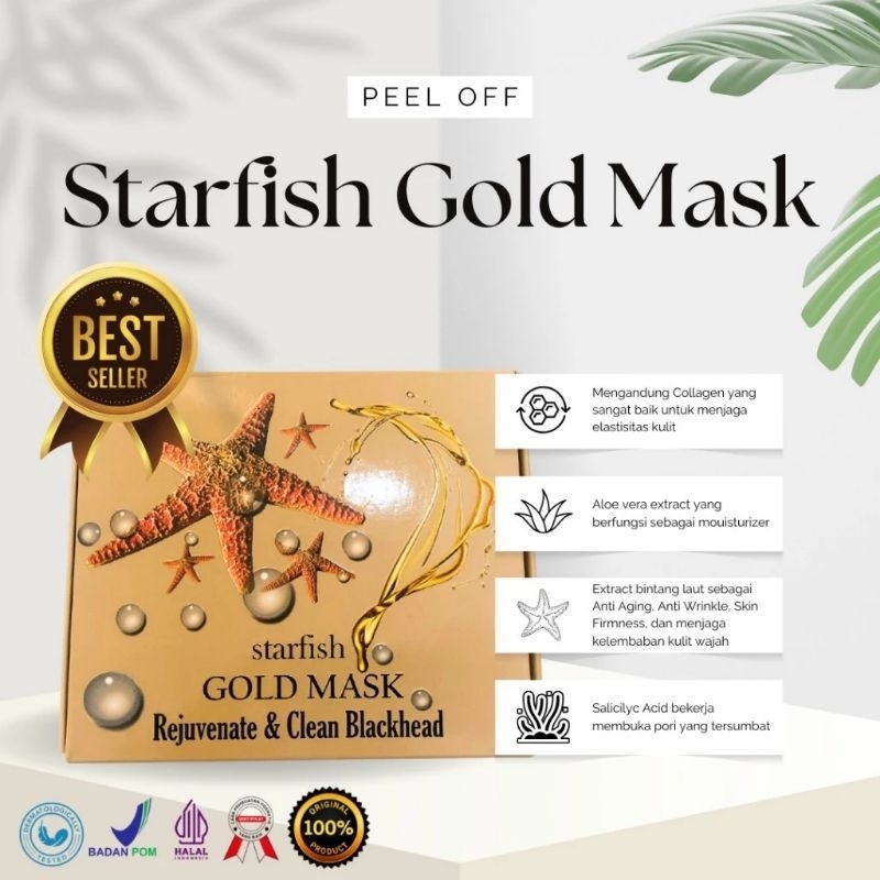 Jual STARFISH GOLD MASKER BINTANG LAUT by dabe beaute | Shopee Indonesia