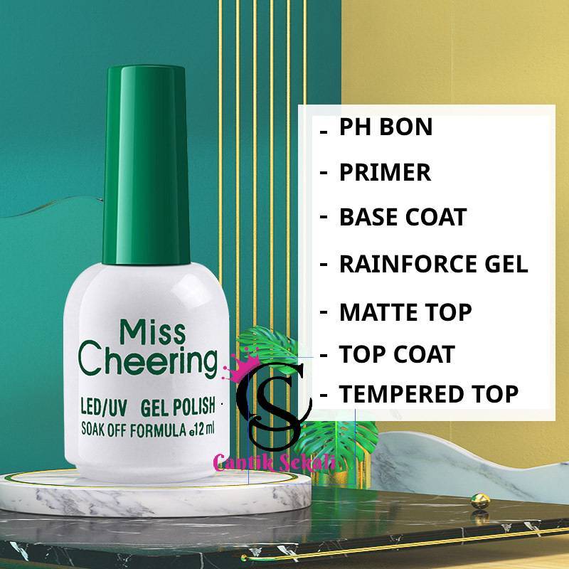 Jual Misscheering Base Coat Primer Top Coat Matte Top Coat Rainforce ...