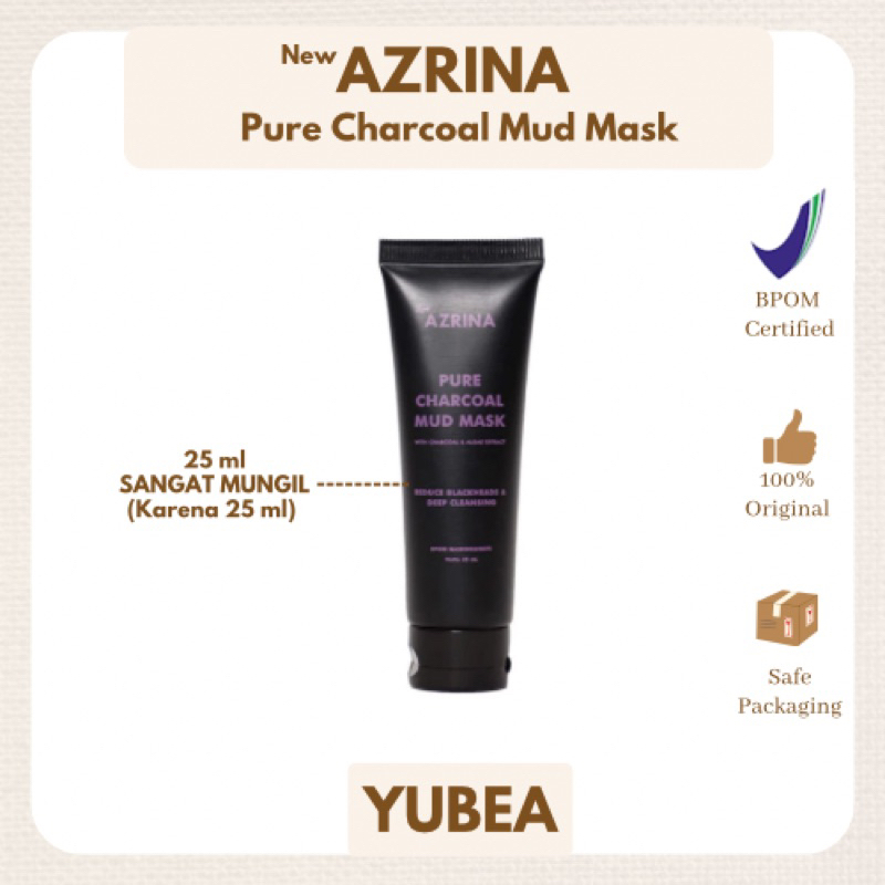 Jual AZRINA PURE CHARCOAL MUD MASK 25ml MINI SIZE | Shopee Indonesia