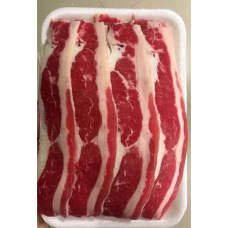 Jual DAGING SAPI SLICE | US SHORTPLATE | US BEEF SLICE 500gr | Shopee ...