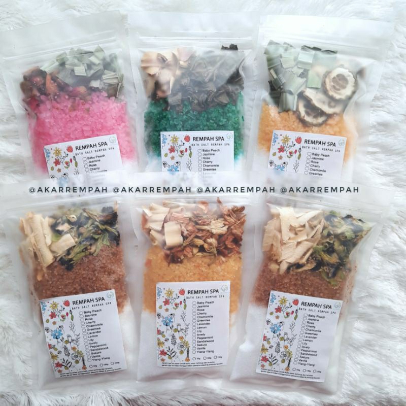 Jual Salt Bath SPA Rempah Aromaterapi | Garam Mandi Rempah Natural ...