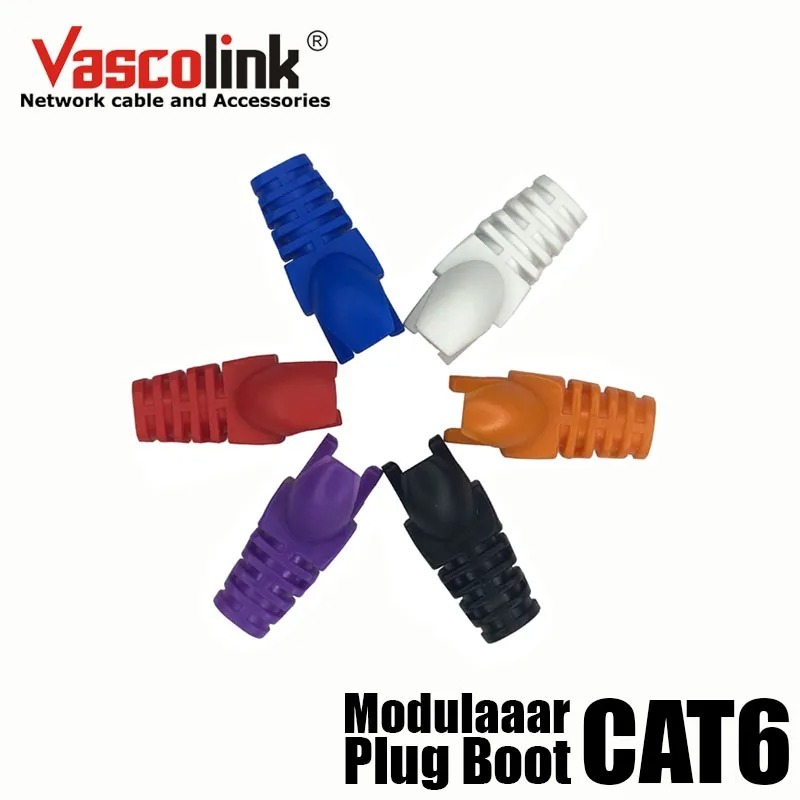 Jual VASCOLINK PLUG BOOT RJ45 CAT 6 (50 PCS) | Shopee Indonesia