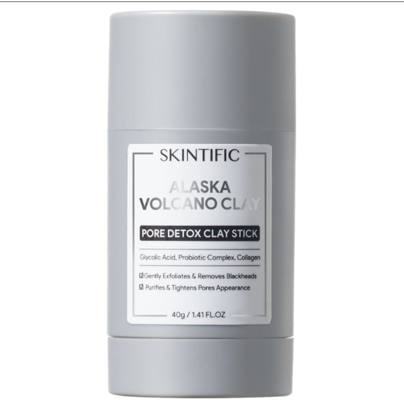 Jual SKINTIFIC Alaska Volcano Clay Pore Detox Clay Stick (40 gr ...