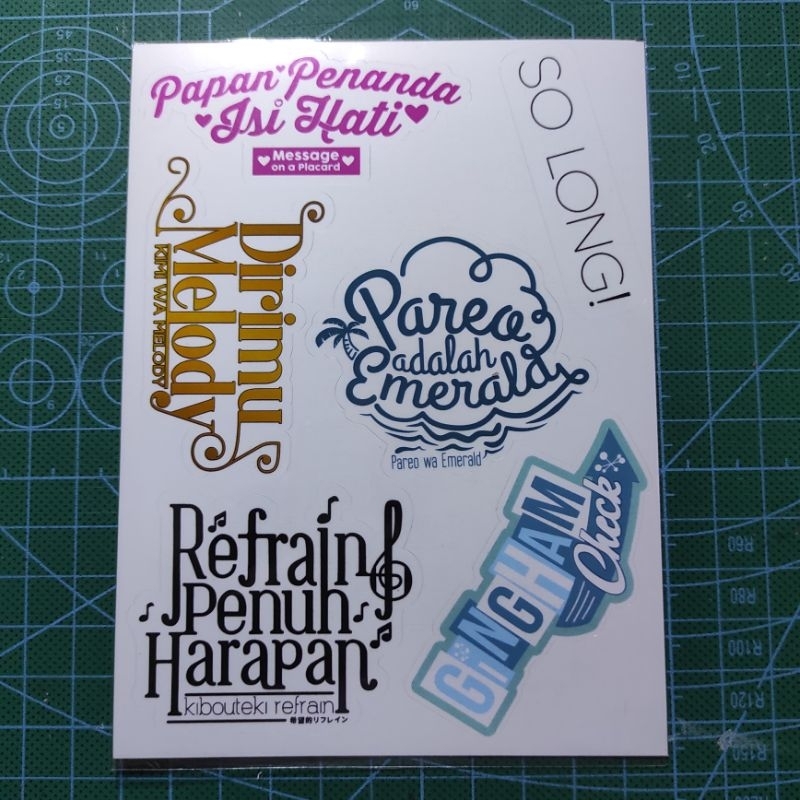 Jual [READY] Sticker JKT48 PACK Terbaru logo single theater event ...