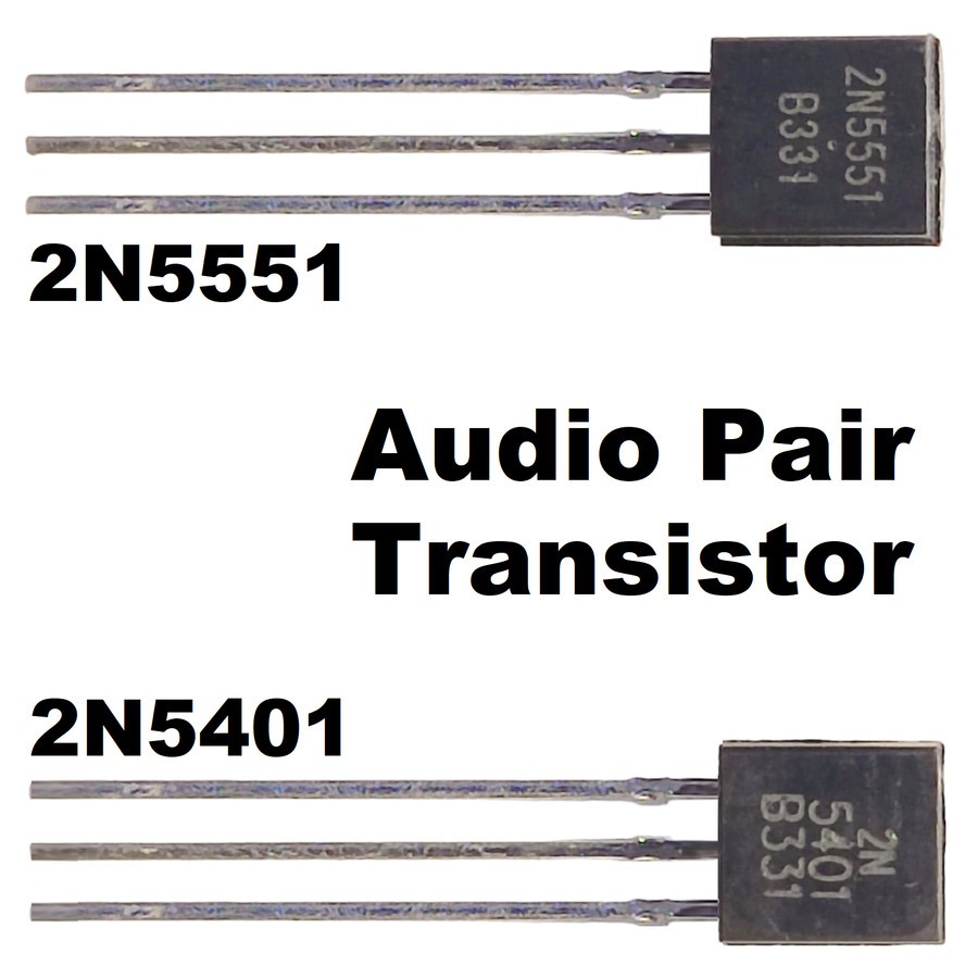 Jual Transistor 2N5551 2N5401 NPN-PNP Audio Pair Pre Amplifier 2N 5551 ...