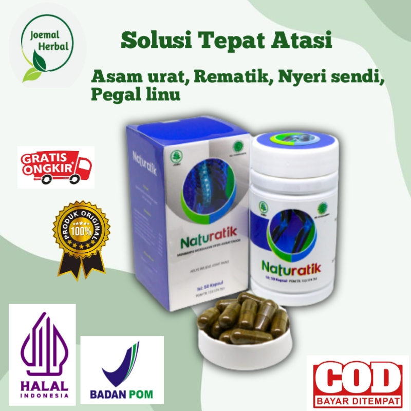 Jual NATURATIK Obat Asam Urat herbal asli original, Nyeri Sendi ...