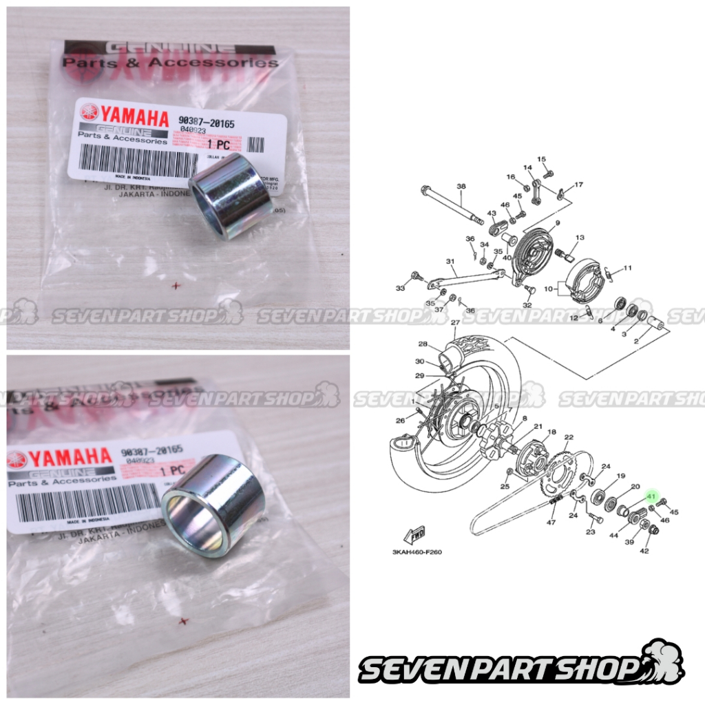 Jual Bosh Collar Nap Gir Roda Belakang Kiri Original Yamaha RX KING ...