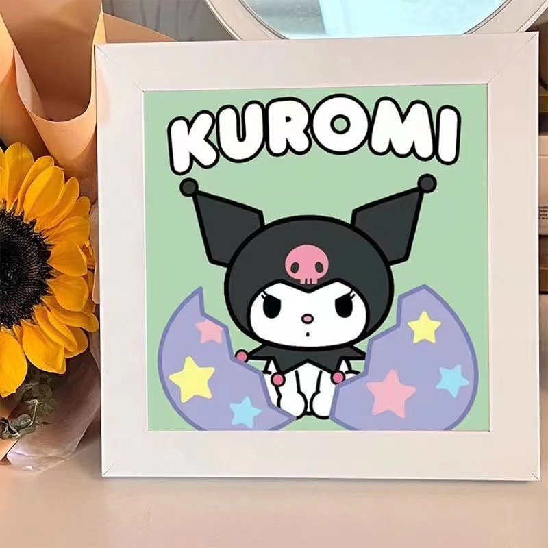 Jual DIY DIAMOND PAINTING Kuromi FOTO FRAME BINGKAI FOTO STIKER DIY ...
