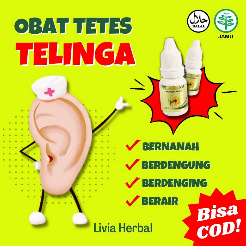 Jual [BISA COD] Propolis SM Brazil - Obat Herbal Telinga Bernanah Bau ...