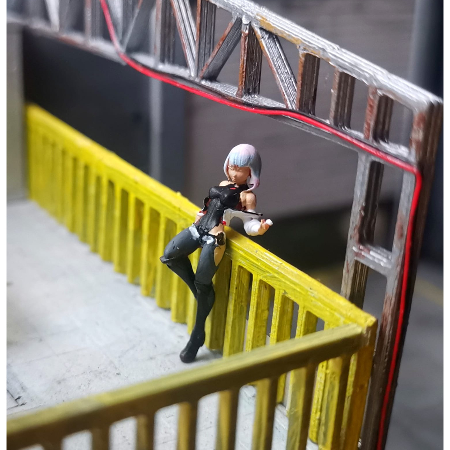 Jual Figure 1 64 wanita Lucy Diorama Maket Diecast Miniatur Cyberpunk ...
