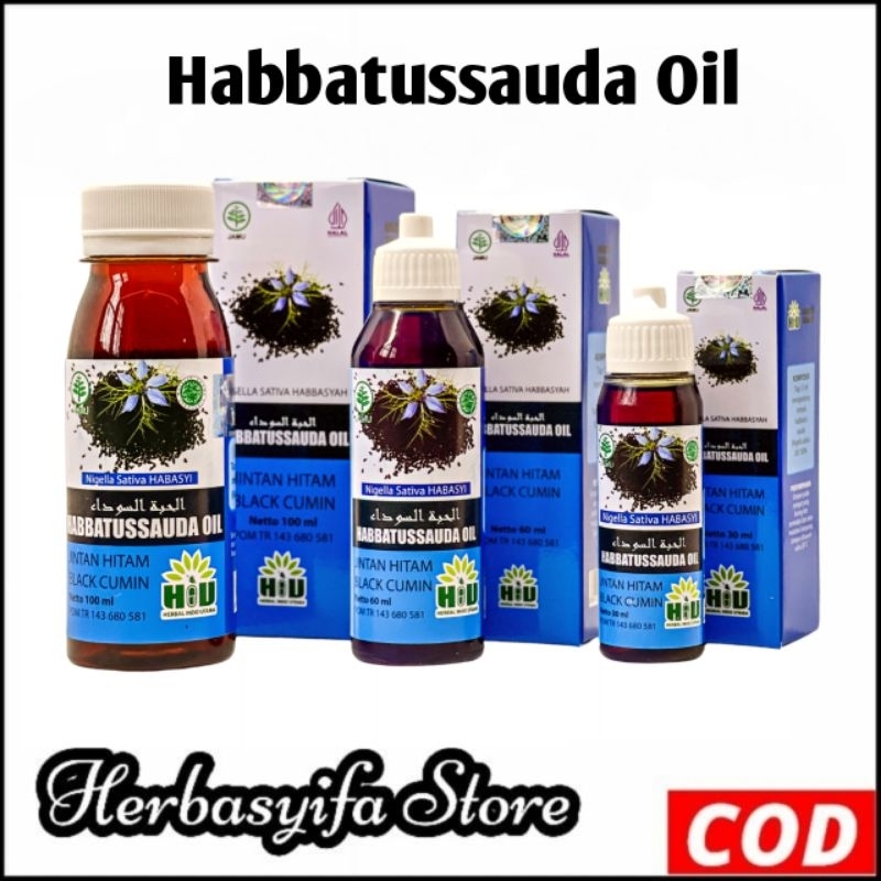 Jual Habbatussauda oil HIU 100ml 60ml dan 30ml Habbat Cair | Shopee ...
