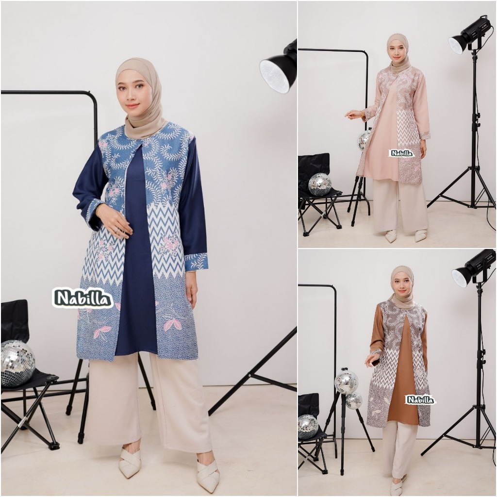Jual Tunik Atasan Batik Wanita Jumbo / Tunik Atasan Batik Wanita Cewek ...