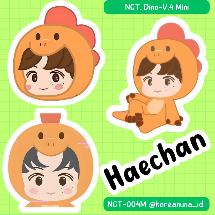 Jual Sticker Kpop NCT Dream Dino Chibi Lucu Kartun Anime Aesthetic ...