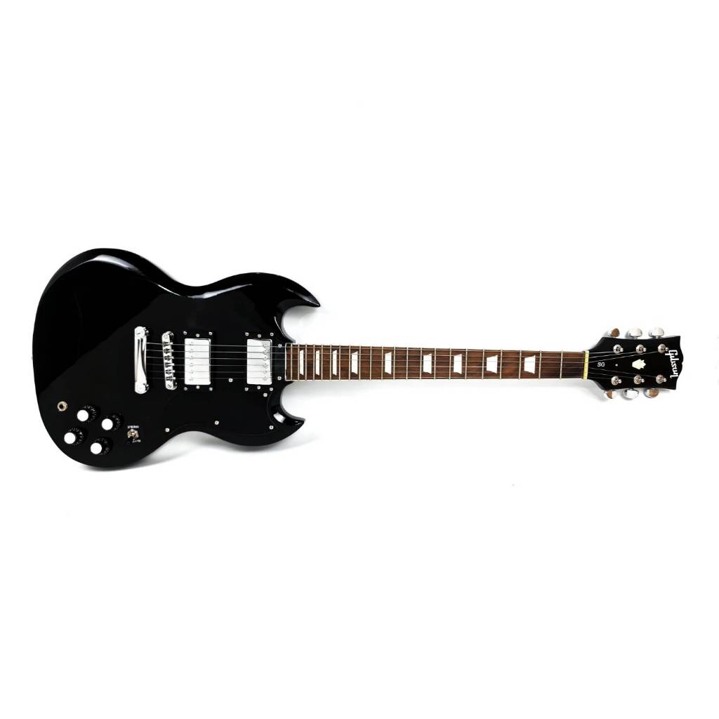 Jual Gitar Elektrik Merk Gibson SG Series Warna Solid Black Bonus Tas ...