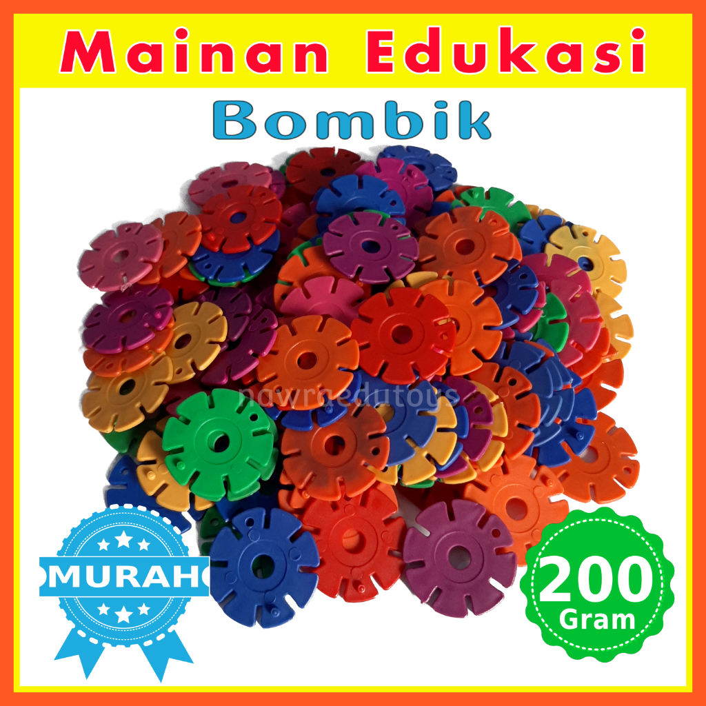 Jual Mainan edukasi BOMBIK bunga tazos 200 gram | Shopee Indonesia