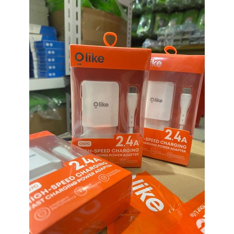 Jual Olike C107-C power adapter charger type-c usb fast charging 2.4A ...