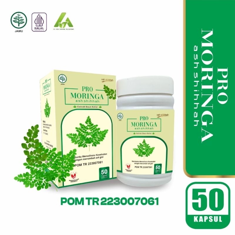 Jual Pro Moringa BPOM Kapsul Ekstrak Daun Kelor Original | Shopee Indonesia