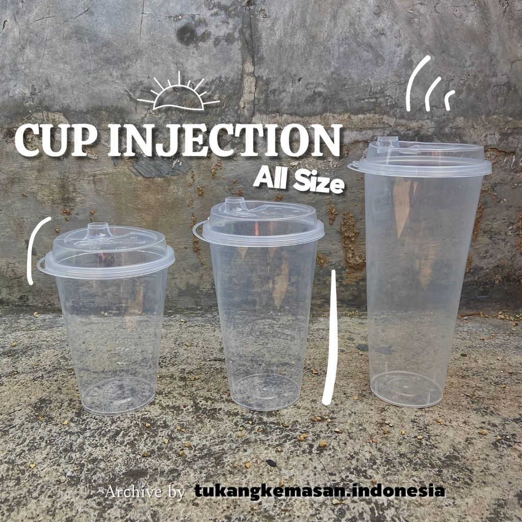 Jual Cup Injection 3 Ukuran + Tutup (isi 50pcs) | Shopee Indonesia