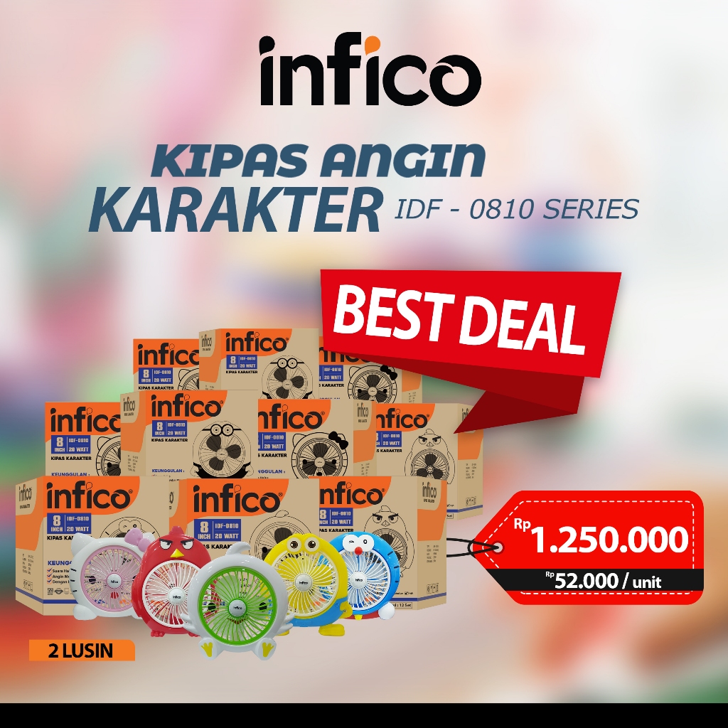 Jual [COD] PAKET 2 LUSIN Kipas Angin Karakter/ Kipas Angin Karakter 10 ...