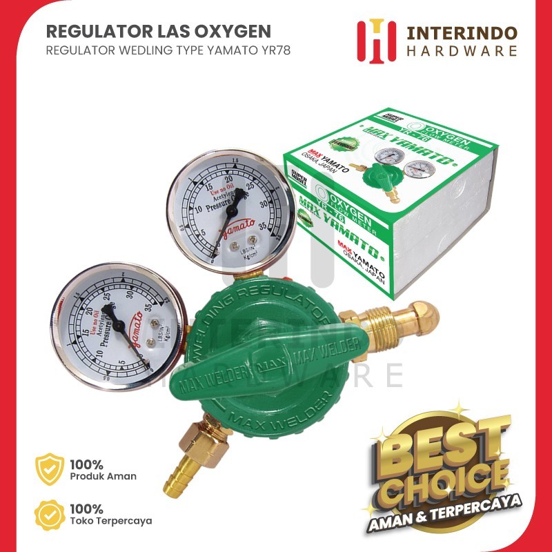 Jual Regulator Las Oxygen / Welding Oksigen Oxy Max Yamato YR76 | Shopee Indonesia