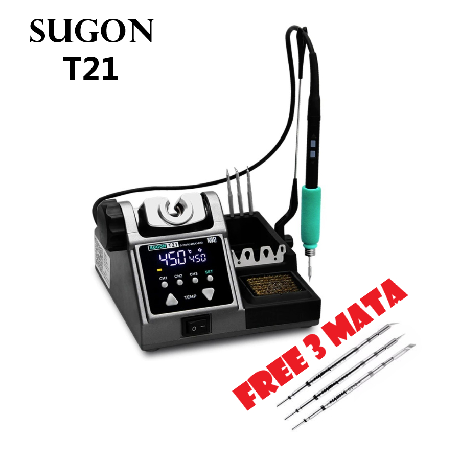 Jual Solder Station SUGON T21 C210 Original | Shopee Indonesia
