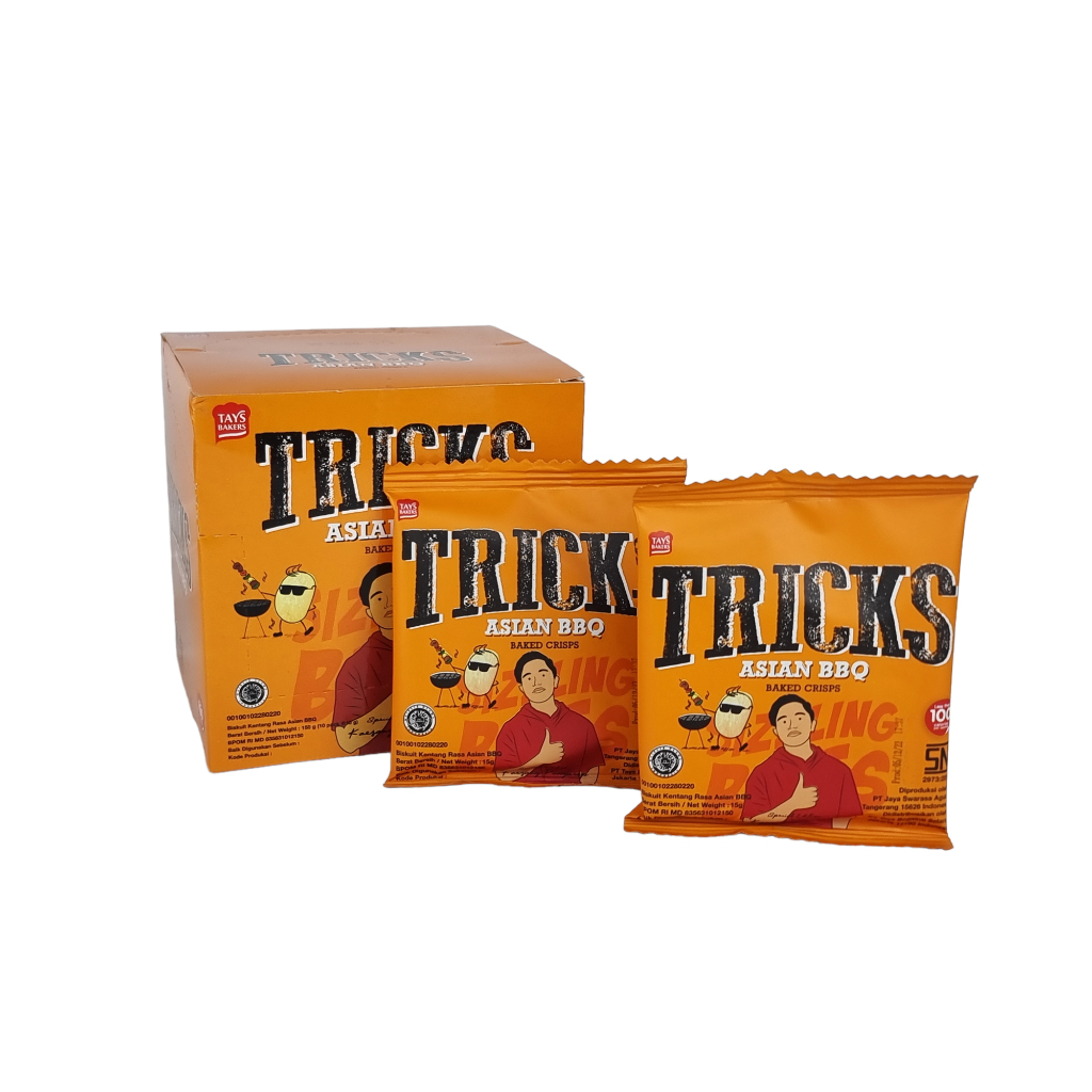Jual Tricks Biskuit Kentang Potato Baked Chips - Netto 10 pc x 20gr ...