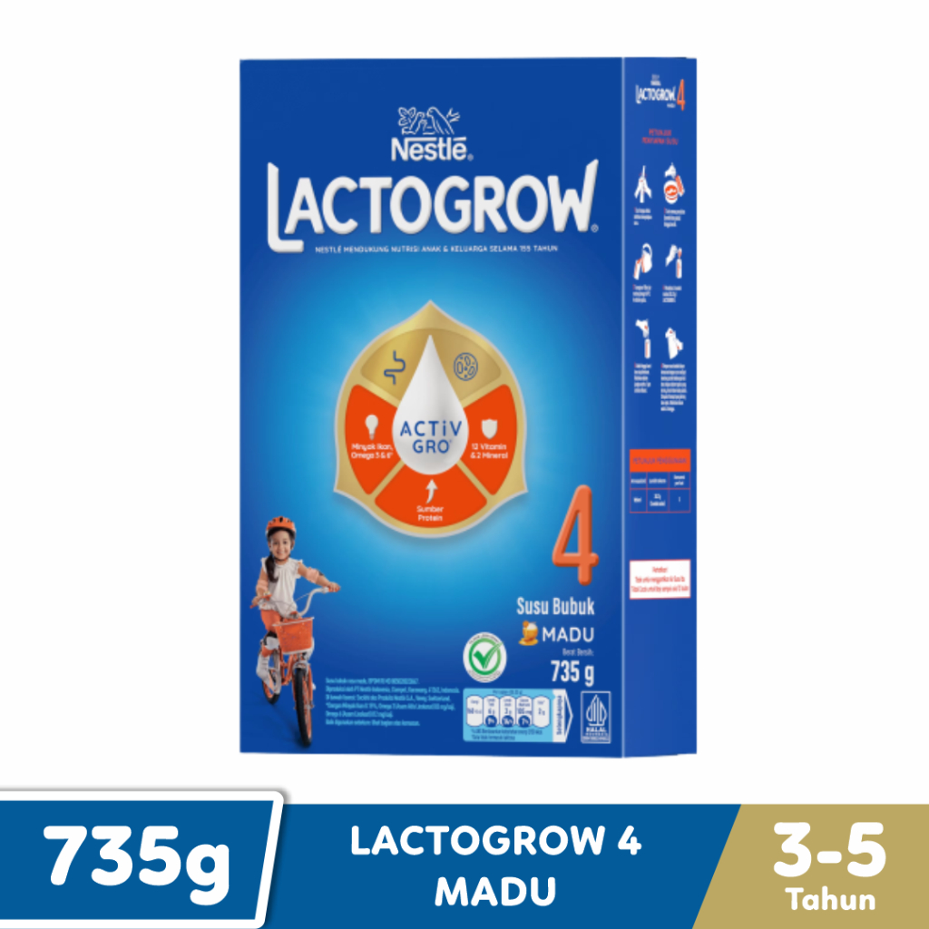 Jual Lactogrow 4 735g - Susu Pertumbuhan Anak Usia 3 - 5 Tahun | Shopee ...