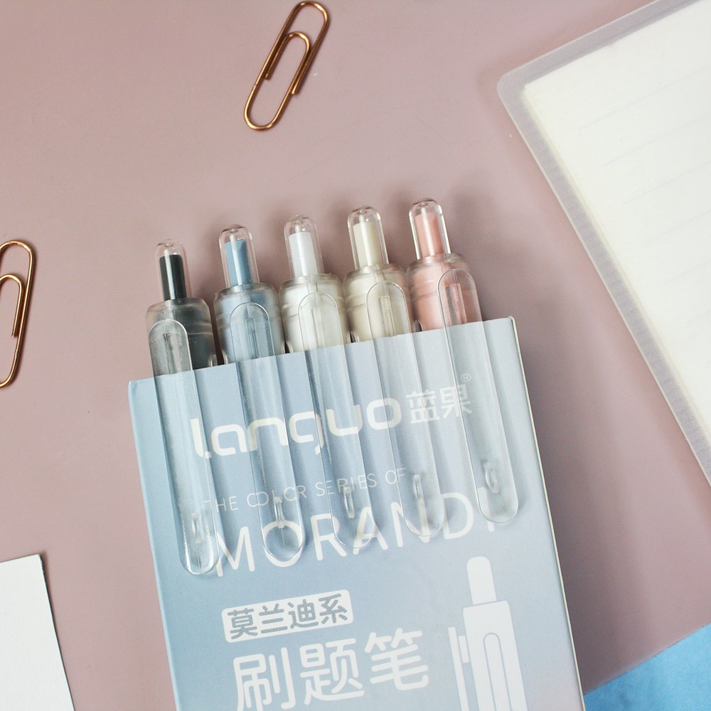 Jual MORANDI COLOR SERIES GEL INK PEN SET 5PC | Shopee Indonesia