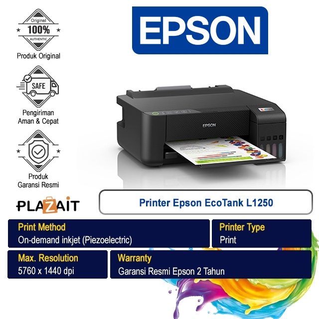 Jual Epson Printer EcoTank L1250 Print Only Wi-Fi | Shopee Indonesia