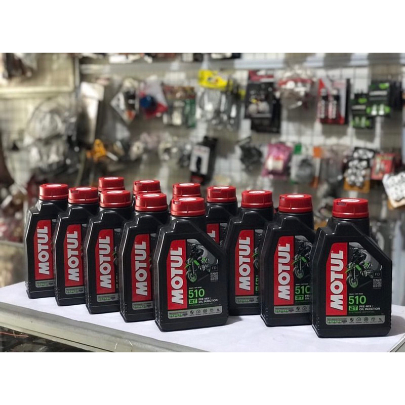 Jual Oli Samping Motor 2 TAK Motul 510 2T Technosynthese 1L | Shopee ...