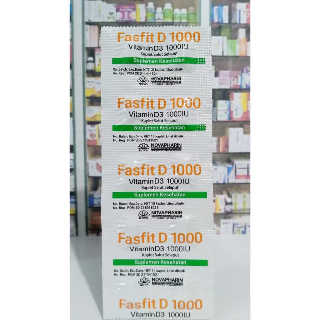 Jual Fasfit D 1000 1 Strip Isi 10 Tablet - Suplemen Kesehatan Vitamin ...