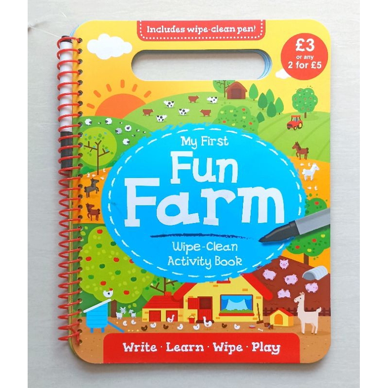 Jual My First Busy Town (minor) / Fun Farm: Wipe-Clean Activity Book ...