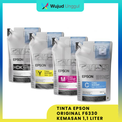 Jual Tinta Epson Original F6330 Kemasan 1,1 LT (CMYK) | Shopee Indonesia