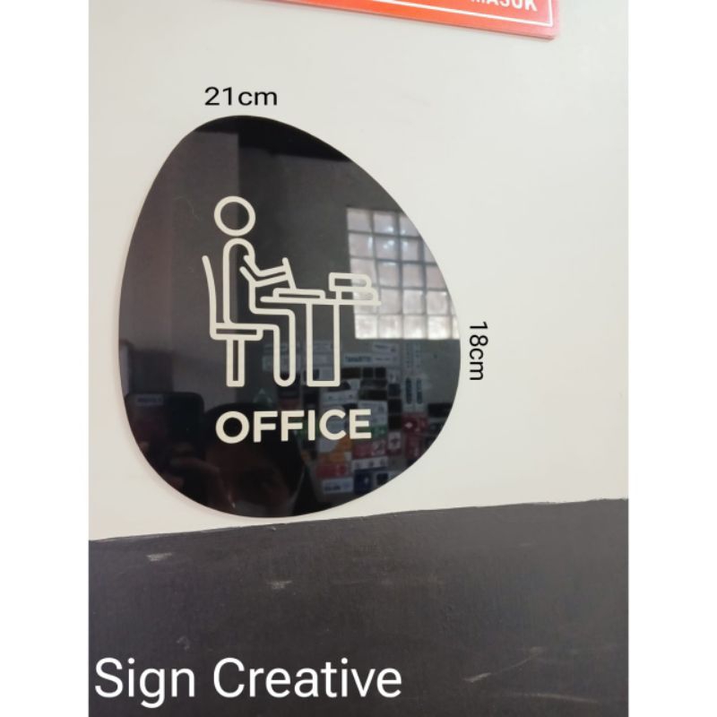 Jual Sign Board Acrylic Tanda Ruang Office | Shopee Indonesia