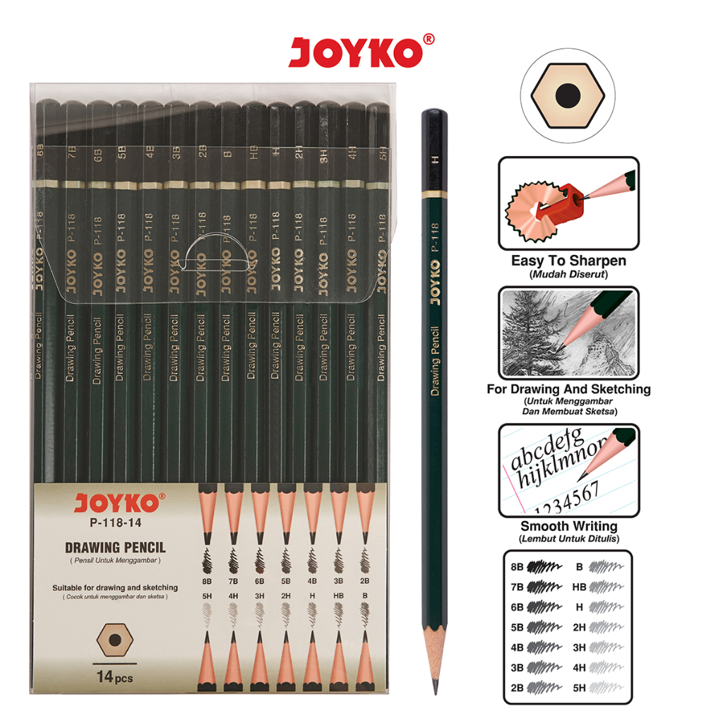 Jual [REAL PICT 100% ORI] DRAWING PENCIL / PENSIL GAMBAR SKETSA ...