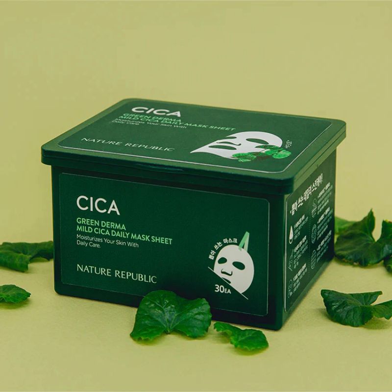 Jual NATURE REPUBLIC MILD CICA DAILY SHEET MASK isi 30pcs | Shopee ...