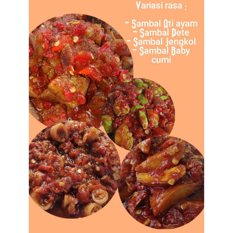 Jual Sambal khas sunda/sambal jengkol/sambal baby cumi/sambal pete ...