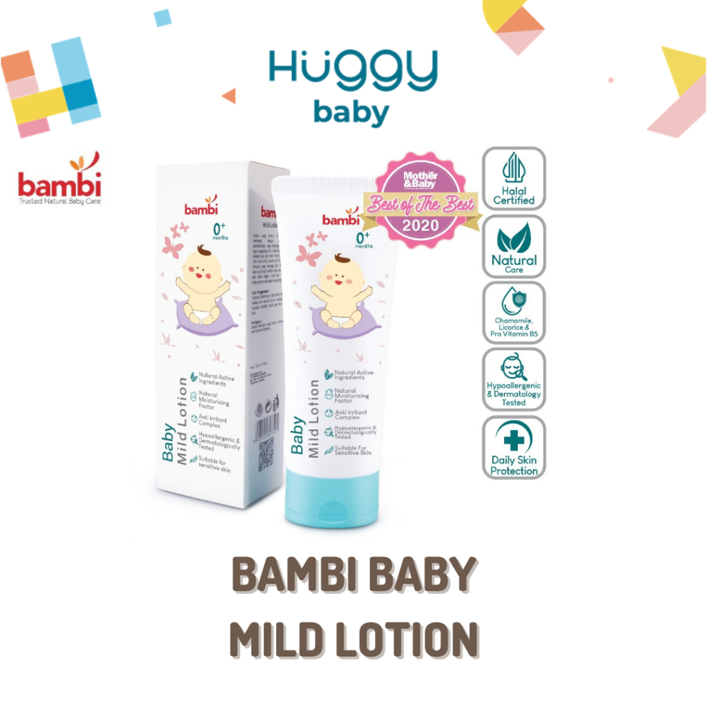 Jual Bambi Baby Mild Lotion 100ml | Body Lotion Bayi Kulit Normal ...