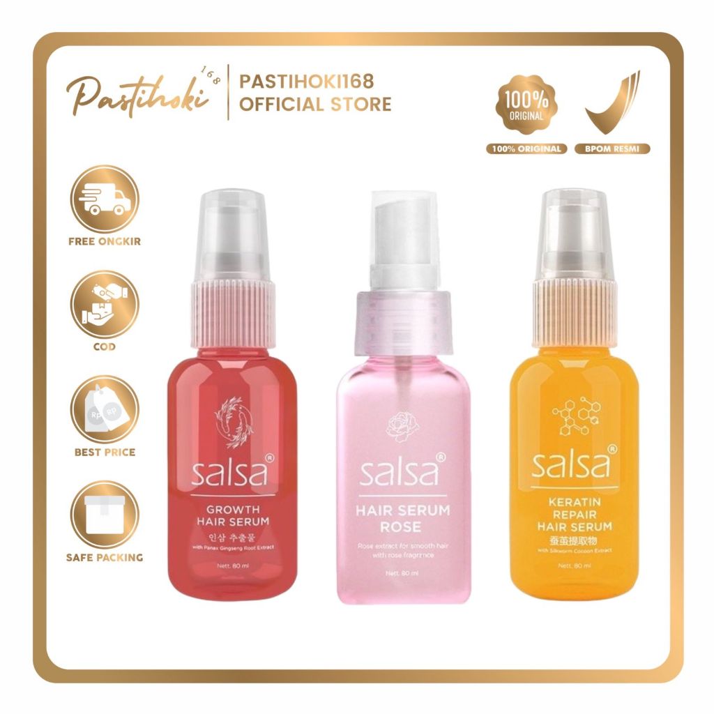 Jual SALSA Hair Serum Spray Keratin Repair 80ml / Hair Serum Rose ...