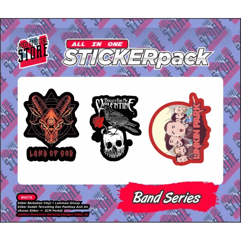 Jual stiker all in one grup band series | Shopee Indonesia