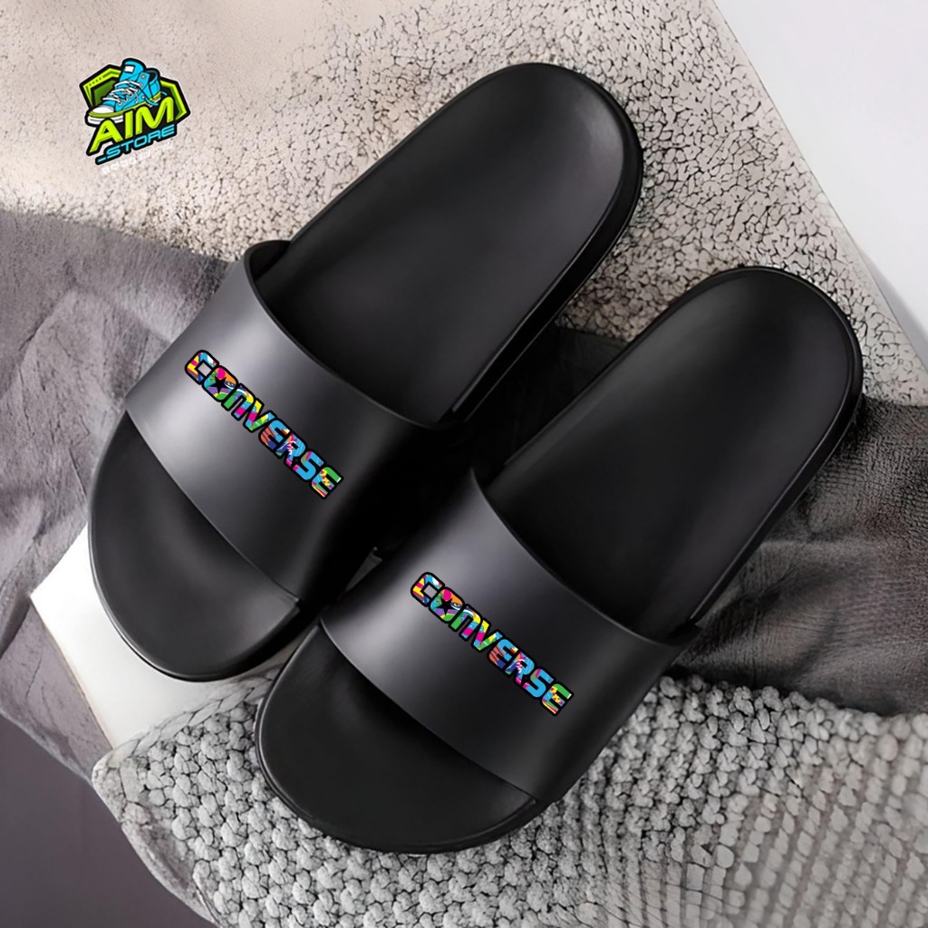 Jual Sandal Slide Pria Wanita Converse Sandal Slip On Anti Air Sandal ...